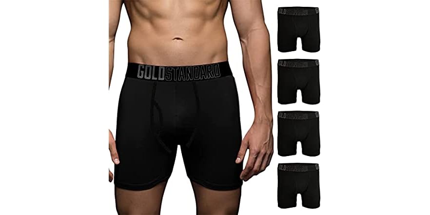 Gold Standard 4-Pack Men's Boxer Briefs