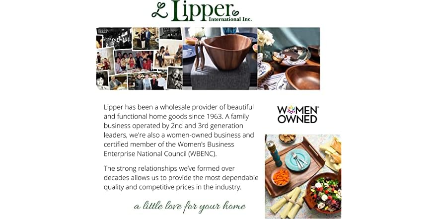 Lipper International Solid Bamboo Tray