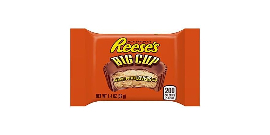 (2 Pack) REESE'S BIG CUP Peanut Butter Cup 16 Count
