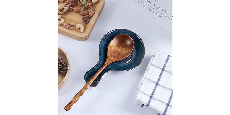 Ceramic Kitchen Spoon Rest 2 Pack