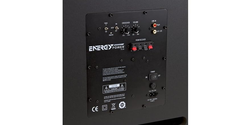 Energy 12-Inch Front Firing Rear Port Subwoofer