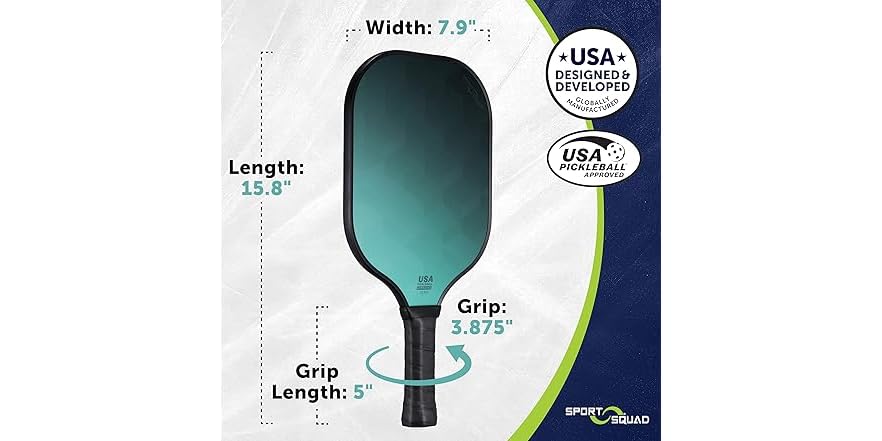 Sport 2-Player Pickleball Paddle Set Green
