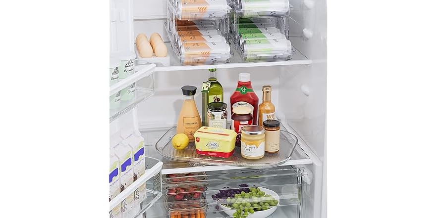 2 Pack Rectangular Lazy Susan Organizer