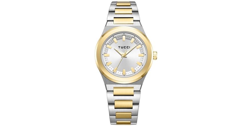 TUCCI BICOLORE WATCH STAINLESS STEEL