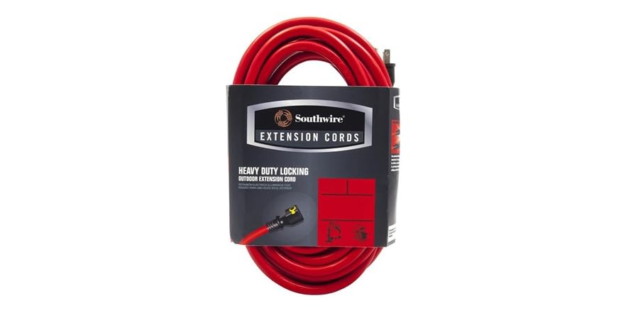 25Ft. 12/3 Locking Extension Cord
