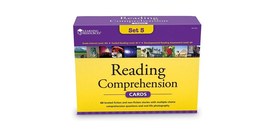 Learning Resources Reading Comprehension Card Set 5