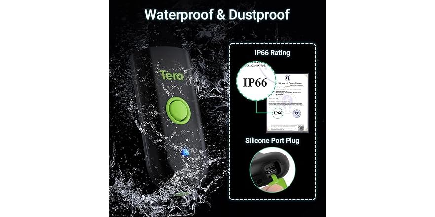 Tera Tera Mini 1D Barcode Scanner: Pocket Wat