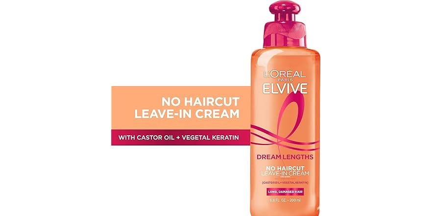 L'Oreal Paris Elvive Leave In Conditioner, 6.8 fl. oz