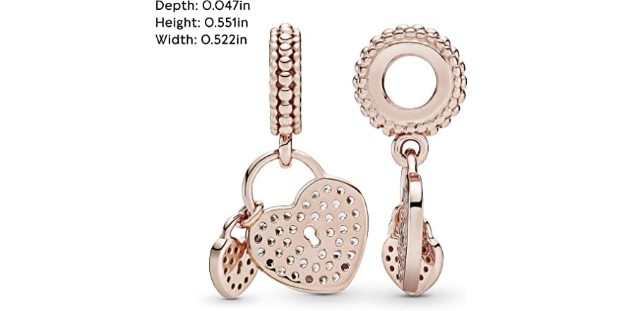 Pandora 781807CZ Pandora Love Locks, Clear CZ PANDORA R (Open Box)