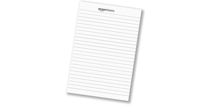 Amazon Basics Narrow Ruled Writing Pad