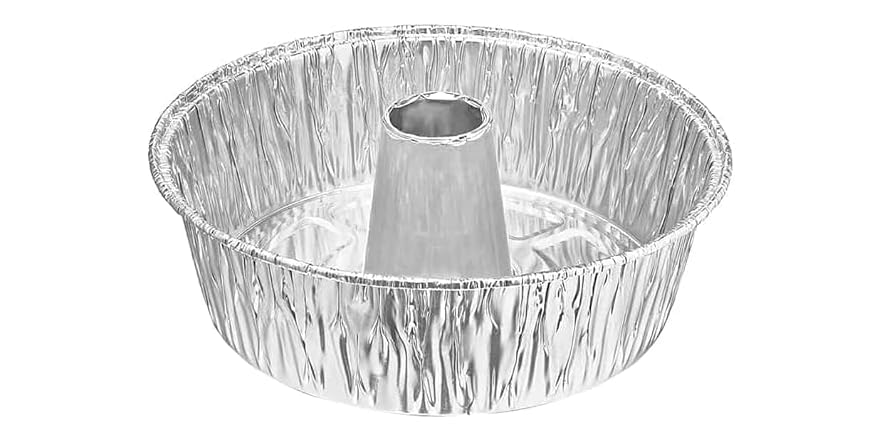 (10 ct) Heavy Duty Reusable Eco-Friendly Aluminum Foil Angel Tube Pan