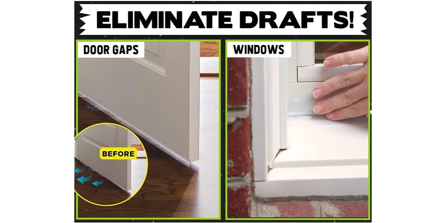 2 or 3-PK Draft Seal Insulation Tape