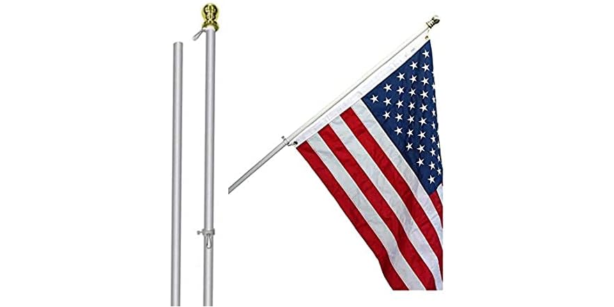 Flags Importer 6ft Spinning Stabilizer Pole Silver