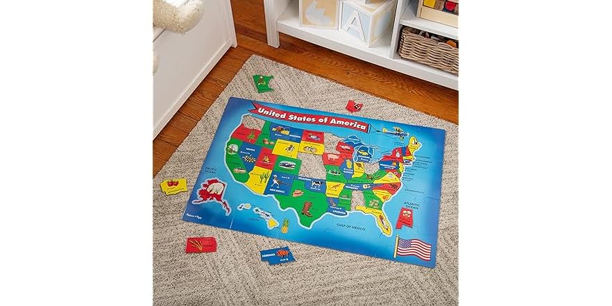 Melissa & Doug USA Map Floor Puzzle