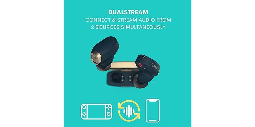 Genki Waveform Low Latency Noise Cancellation Wireless Earbuds