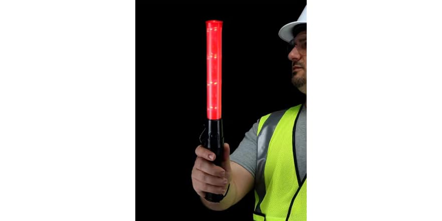 MAXIMUM SAFETY 16in Orange/Blk Safety Light Baton