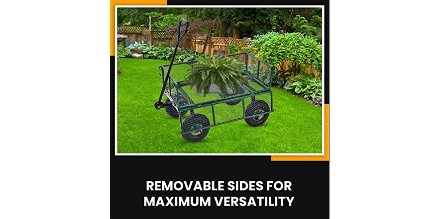 Juggernaut Carts Steel Utility Garden Wagon
