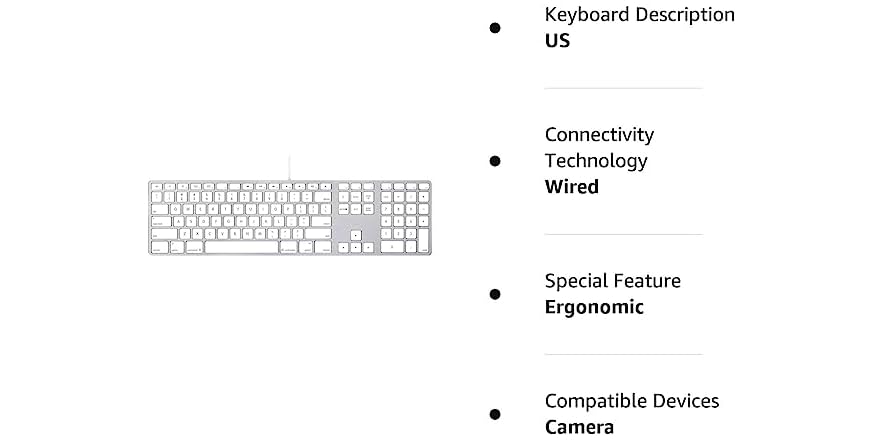 Apple Wired Keyboard with Numeric Keypad Compatible