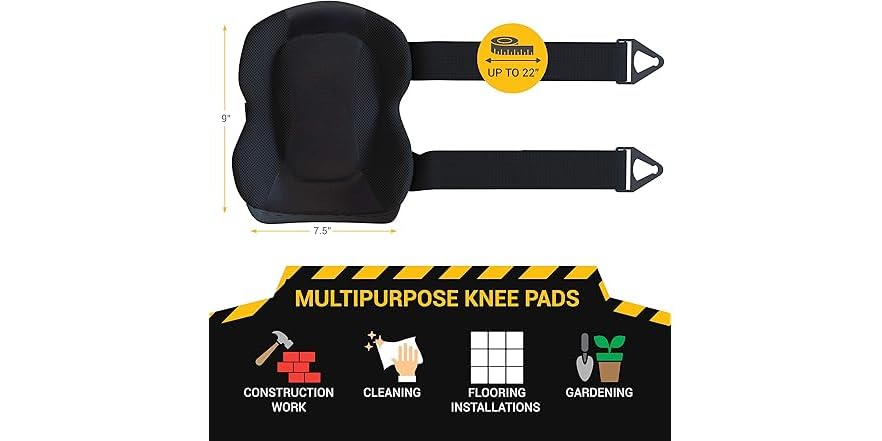 SCRUBIT Professional Poly-Shield Knee Pads w/ Gel