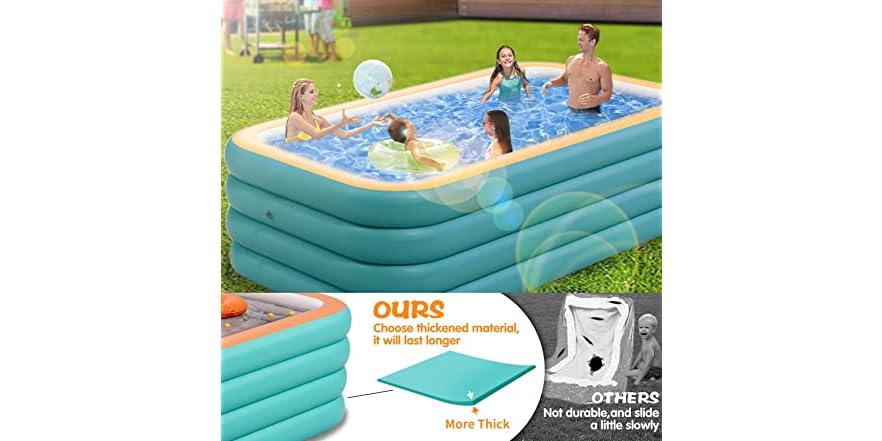 Above Ground Inflatable Pool, 10'