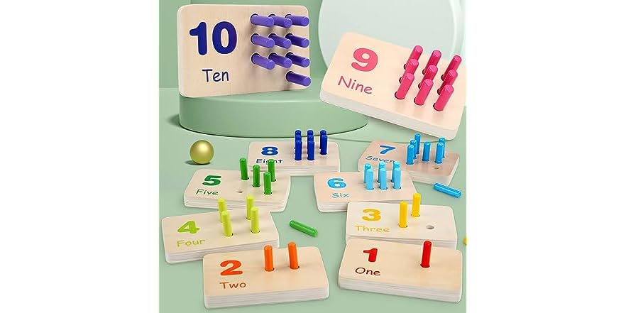 Montessori Number Counting Peg Board