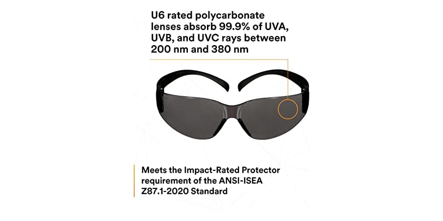 3M Safety Glasses SecureFit 100 Series
