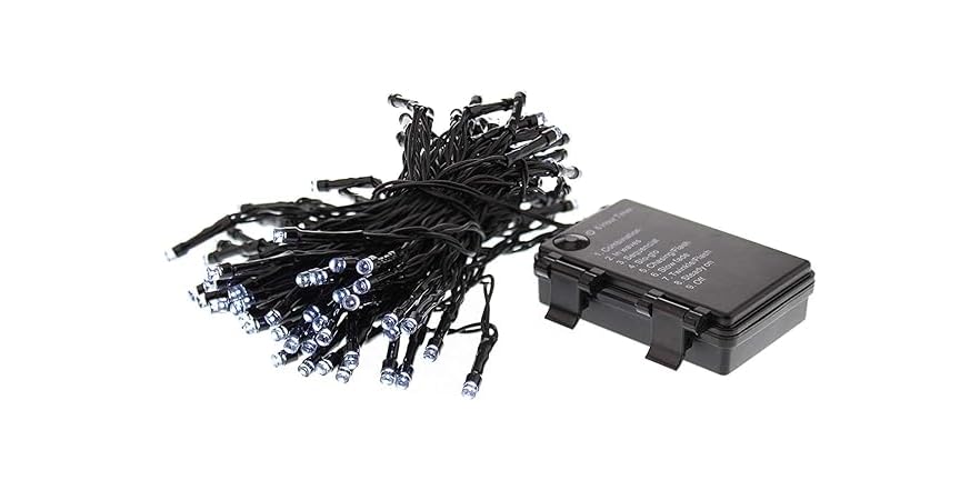 Festive Christmas String Lights, 200 bulbs
