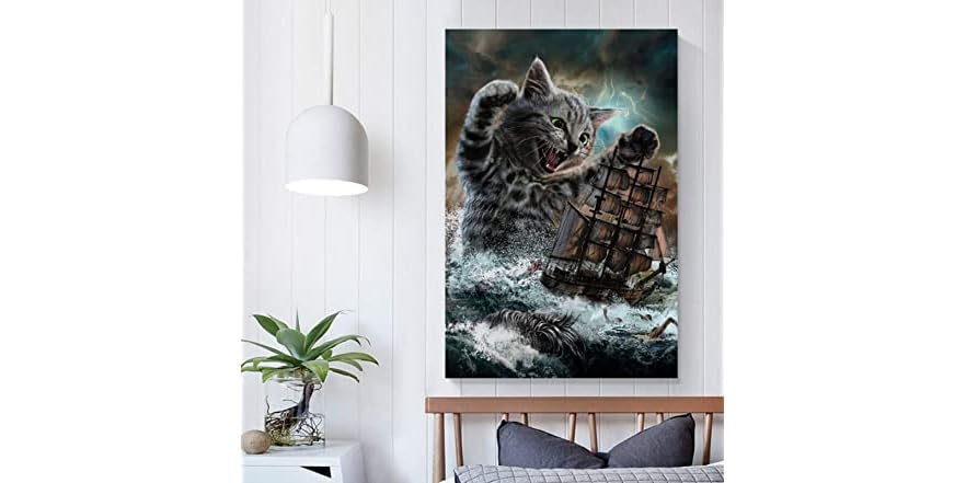 Feiren Monster Titan Cat Kraken Poster