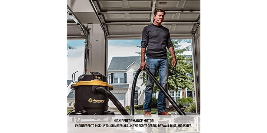 Vacmaster Professional Wet/Dry Vac, 12 Gallon
