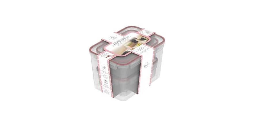 Clear Rectangular Nested Containers