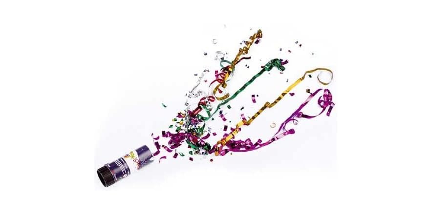 Spring Loaded Confetti Party Poppers