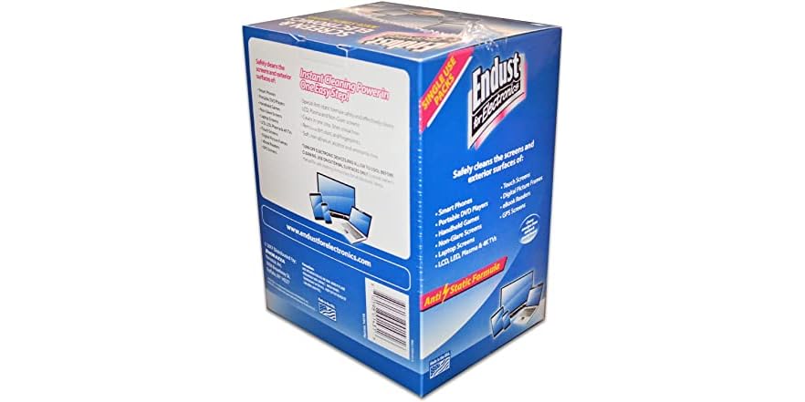 Endust 150 Individual Anti-static Electronics Wipes