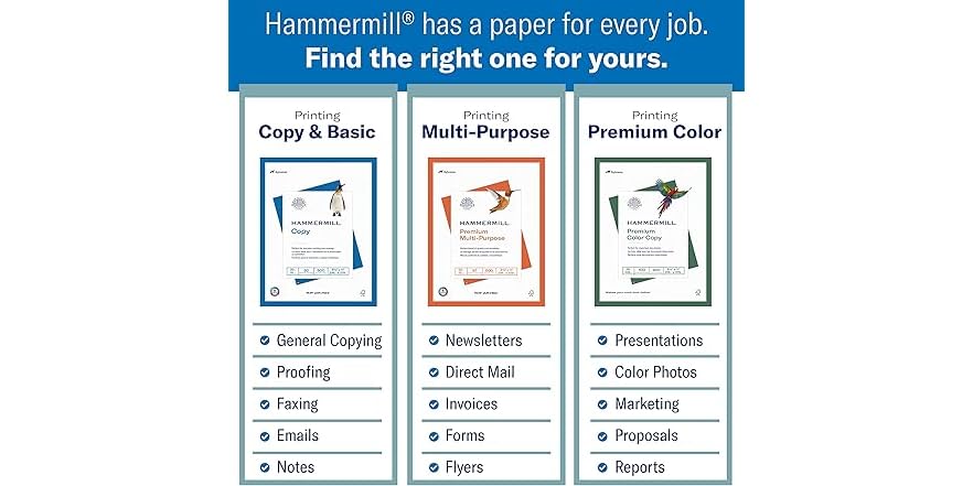 Hammermill Printer Paper, Premium Color 32 lb Copy Paper