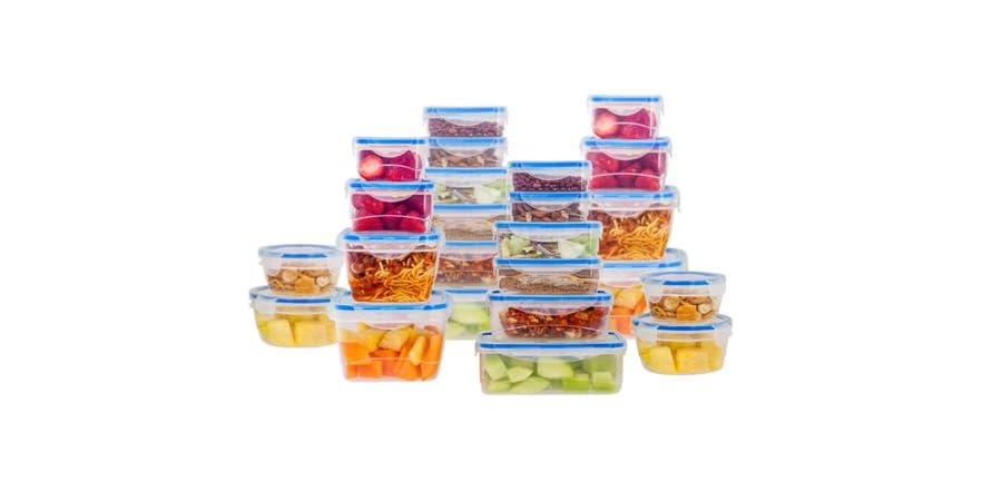 48pc Snap Lock Plastic Container Set