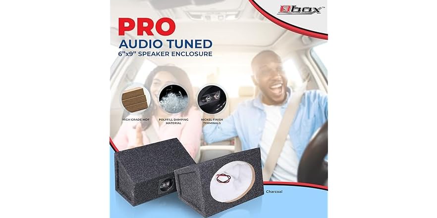 (NEW) Atrend Bbox Pro 6x9 Audio Tuned Car Speaker Boxes & Enclosures (Pair)