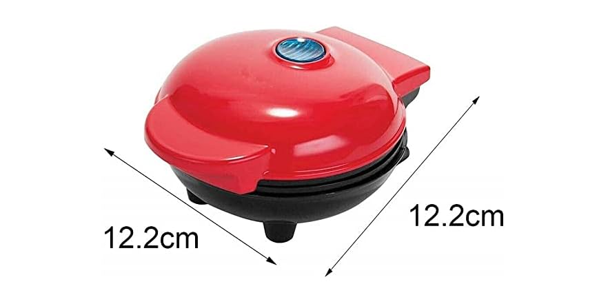 Mini Waffle Maker - Red