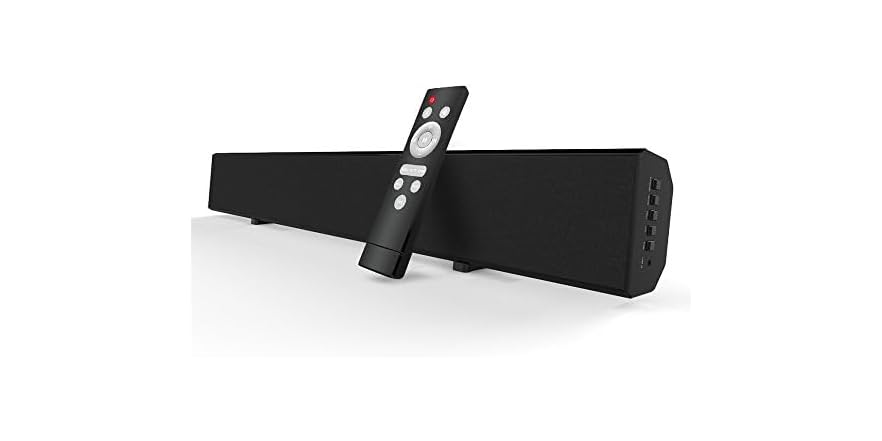 MZEIBO Sound Bar, TV Sound Bar Home Theater Speakers Wired and Wireless ...