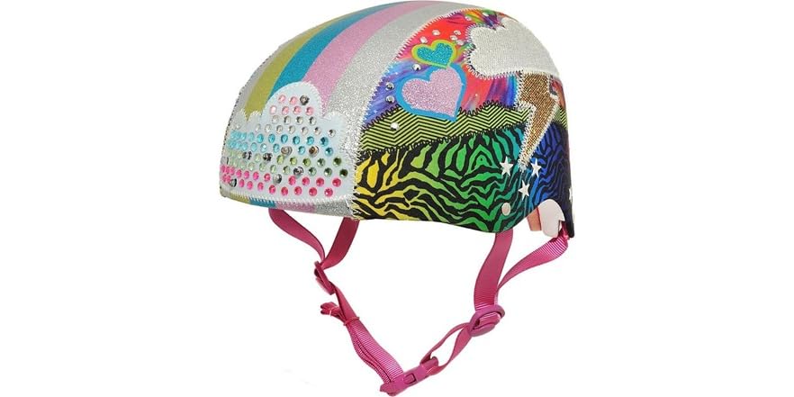 Raskullz Girls Loud Cloud Sparkle Helmet