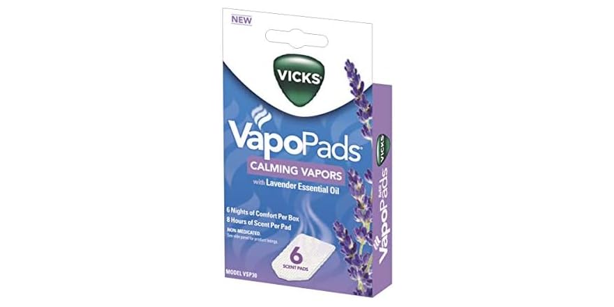 2PK Vicks Calming Lavender Vapopad, 6 Ct