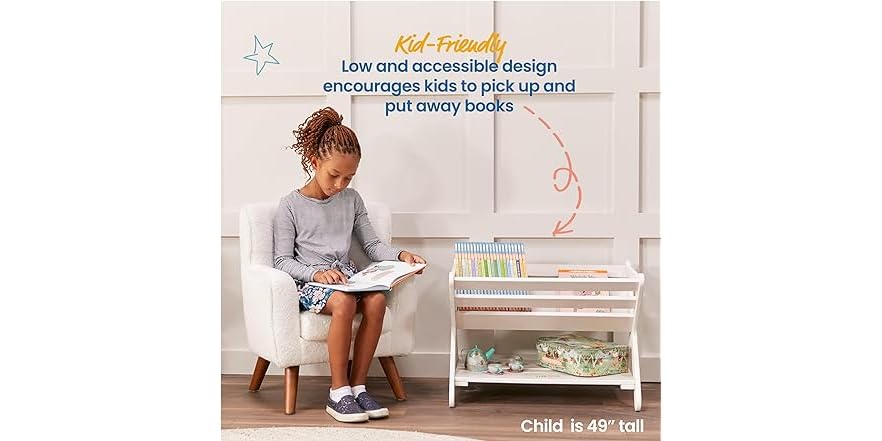 ECR4Kids Book Caddy Bookshelf