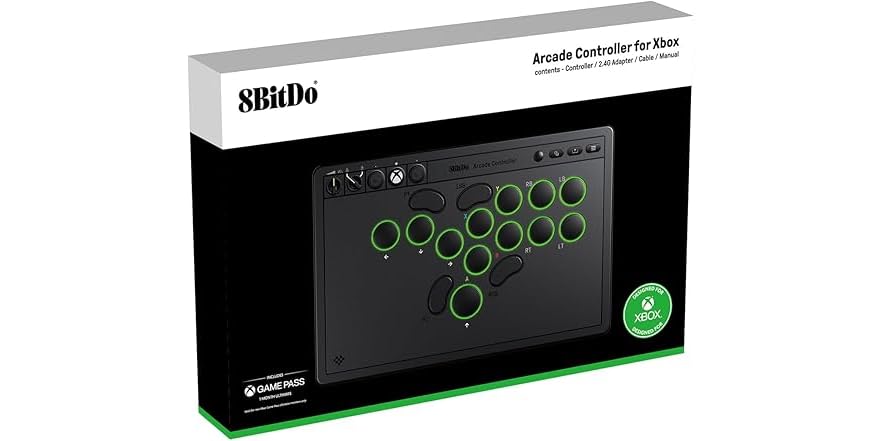 8BitDo All-Button Arcade Controller for Xbox Series X|S, Xbox One & PC