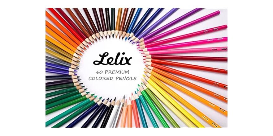 Lelix Colored Pencils 60 Unique Colors
