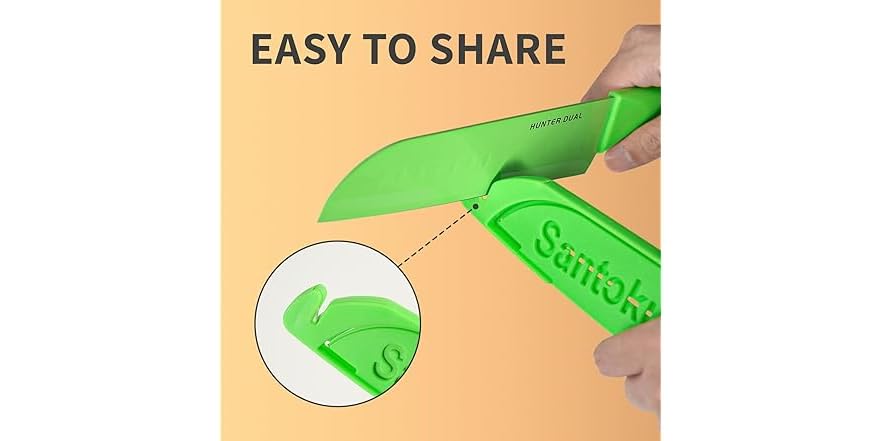 HUNTER.DUAL Knife Set, 12-PC Colorful Kitchen Knife Set