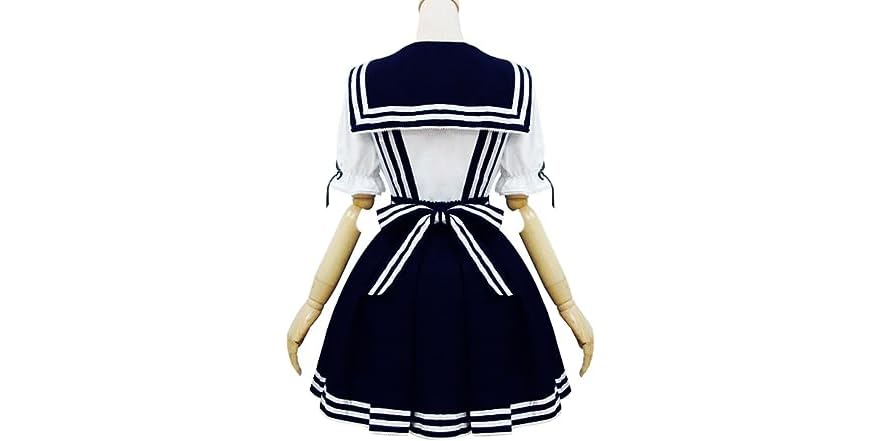 Navy Sailor Anime Cosplay (L, Deep Blue)