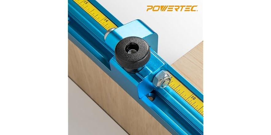 POWERTEC 2-1/4" Fence Flip Stop for Table Saw\