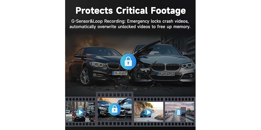 (NEW) S70 Dash Cam Front and Rear | 2.5K Dual Dash