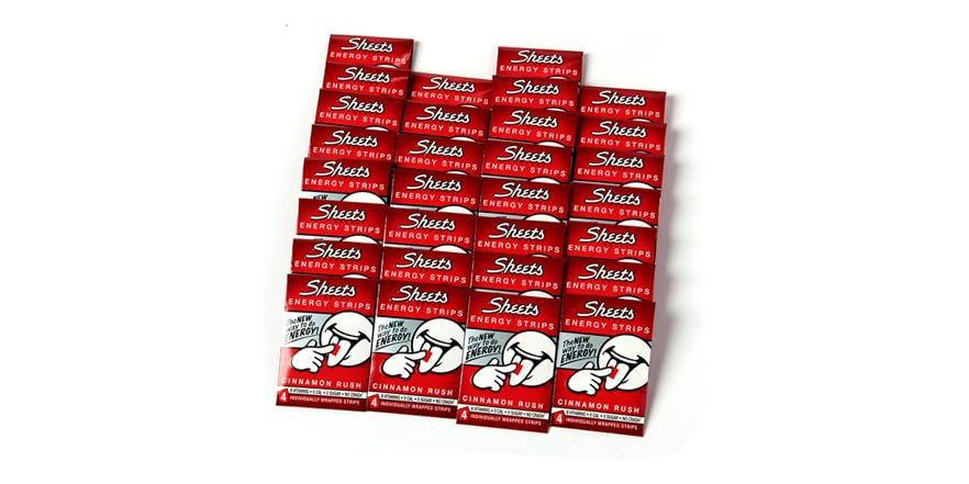 Sheets Energy Strips, 30 Pack