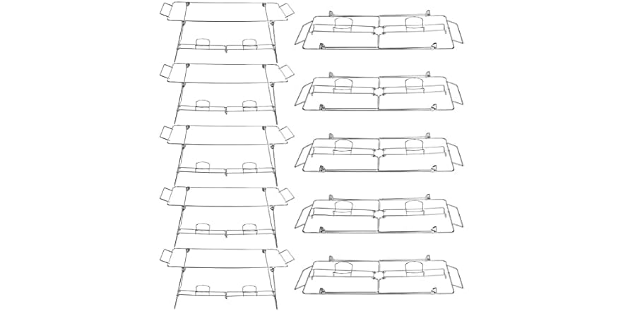 10Pc Foldable Buffet Chafing Wire Racks