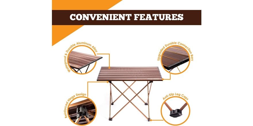 Alpcour Collapsible Camping Table Medium