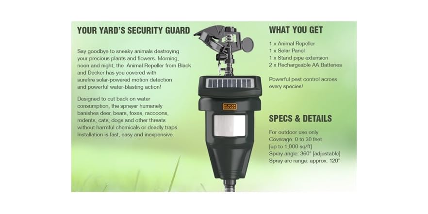 BLACK+DECKER Solar Jet Sprayer